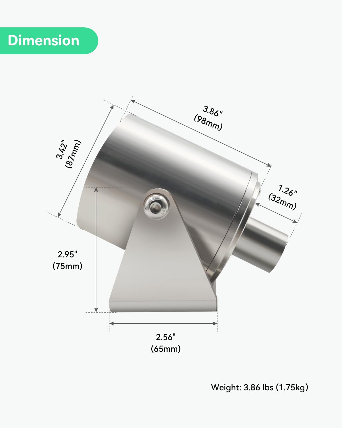 LINOVISION 4K UltraHD Explosion Proof Camera with Wide View Lens, POE Powered Network Camera with Stainless-Steel Case, 100ft IR Night Vision, for Refine Factory/Ocean Oil Field/Gas Station