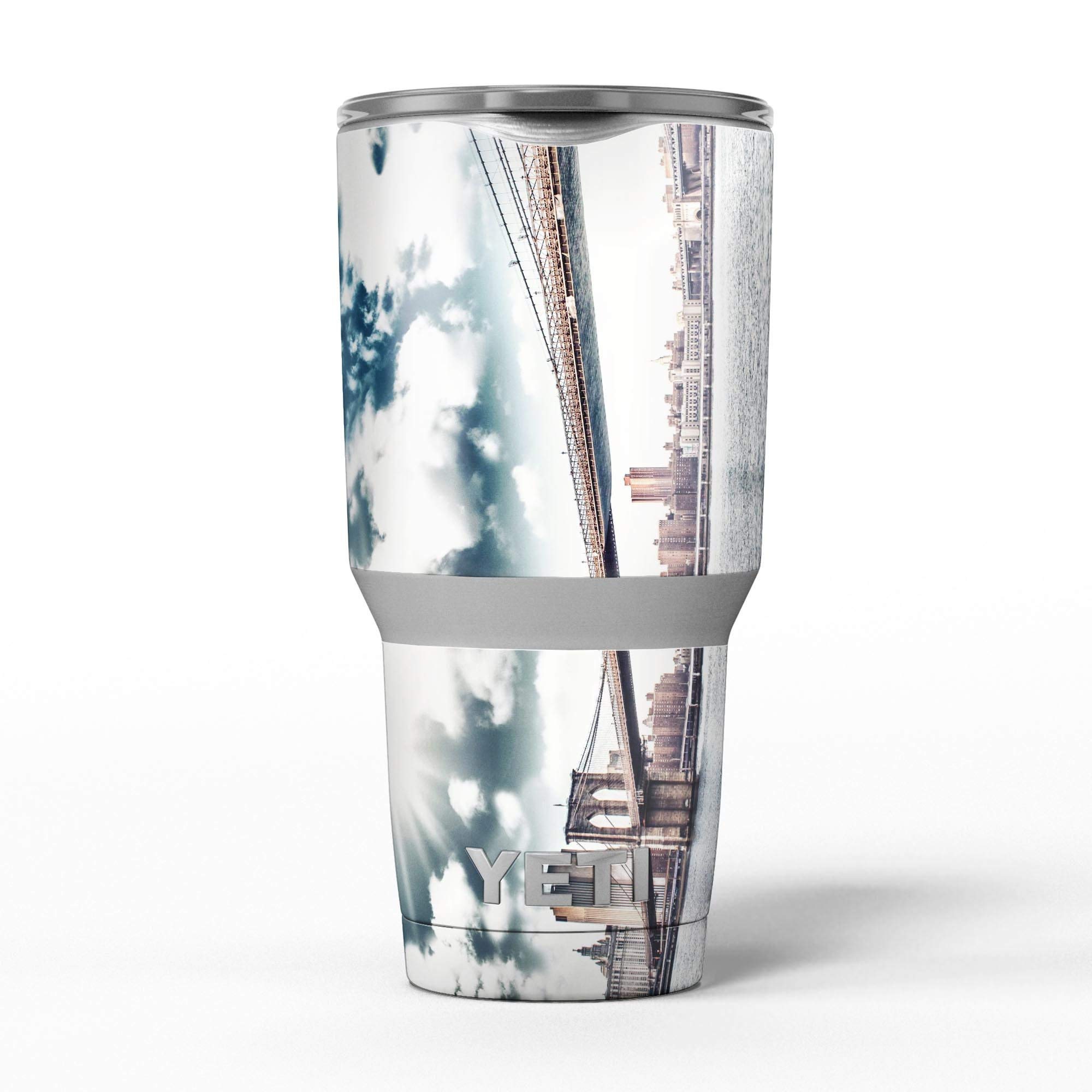 Design Skinz Overlook NYC Loop - Skin Decal Vinyl Wrap Kit Compatible with The Yeti Rambler Cooler Tumbler Cups