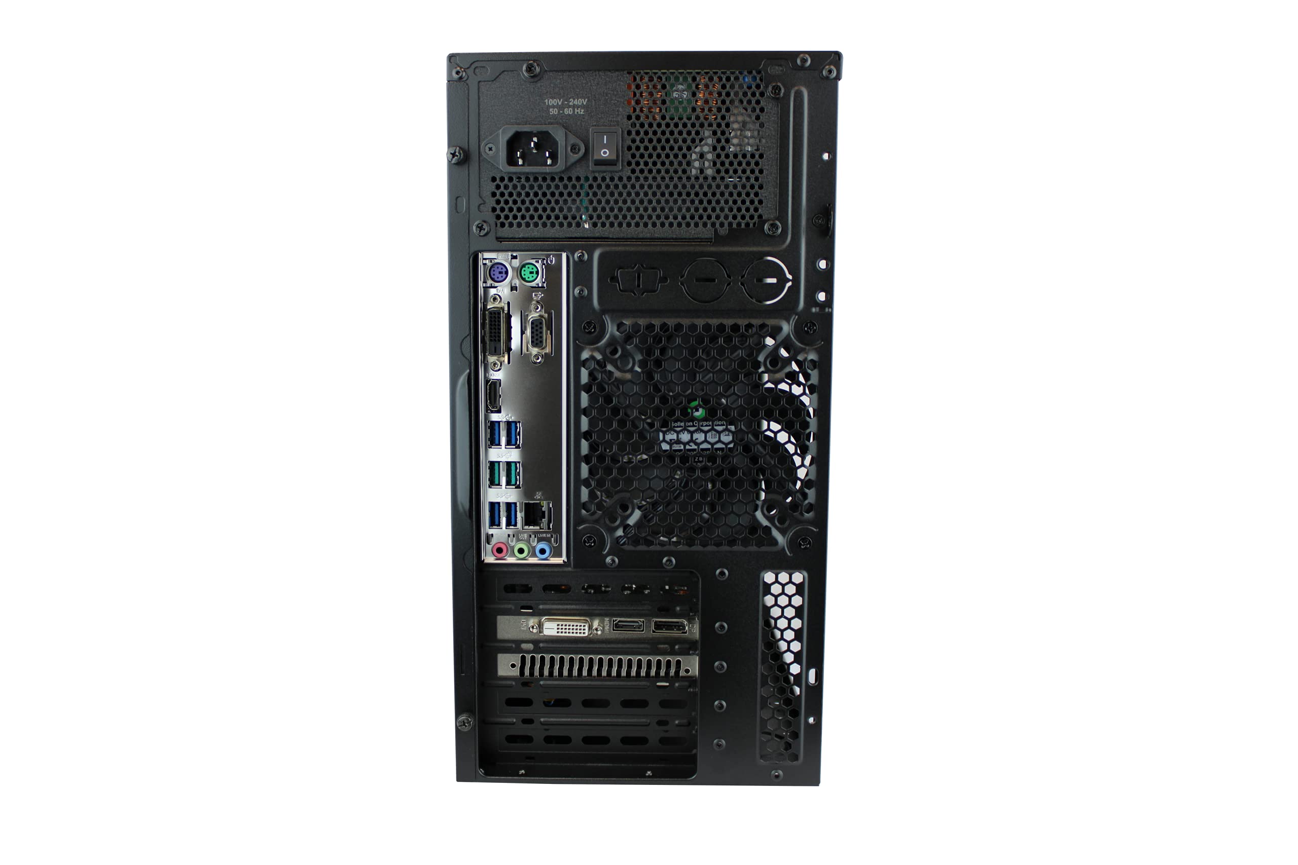 Ace Computers Business Desktop Computer (AMD Ryzen 5 2600 3.4GHz, RX 560 4GB, 16GB DDR4 2933MHz RAM, B450 Chipset, 500GB NVMe M.2, Blu-ray Drive, 500W PSU, Windows 10 Professional) Office PC Tower