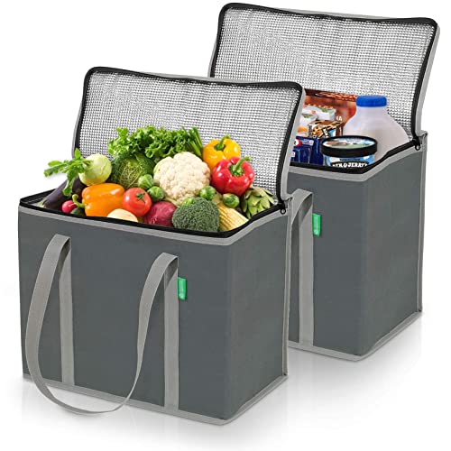 Creative Green Life Ultimate Shopping Bag 5-Pack β Reusable Grocery Box Bags (3) β Insulated Grocery Bags (2) β Premium Quality, Heavy Duty Tote Bag Set