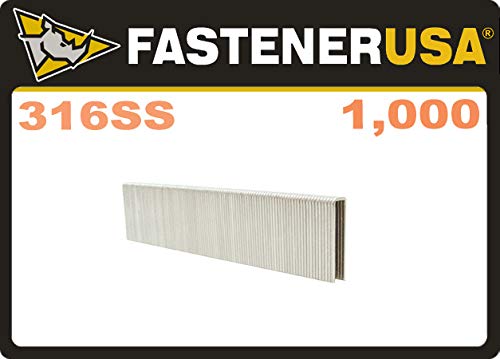 1" Leg x 1/4" Crown 18GA 316SS L13 Staples 1,000ct | ML13M