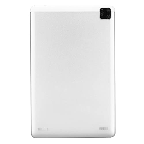 10in Tablet, Gaming Tablet 100 to 240V 4GB RAM 256GB ROM White for Home (US Plug)
