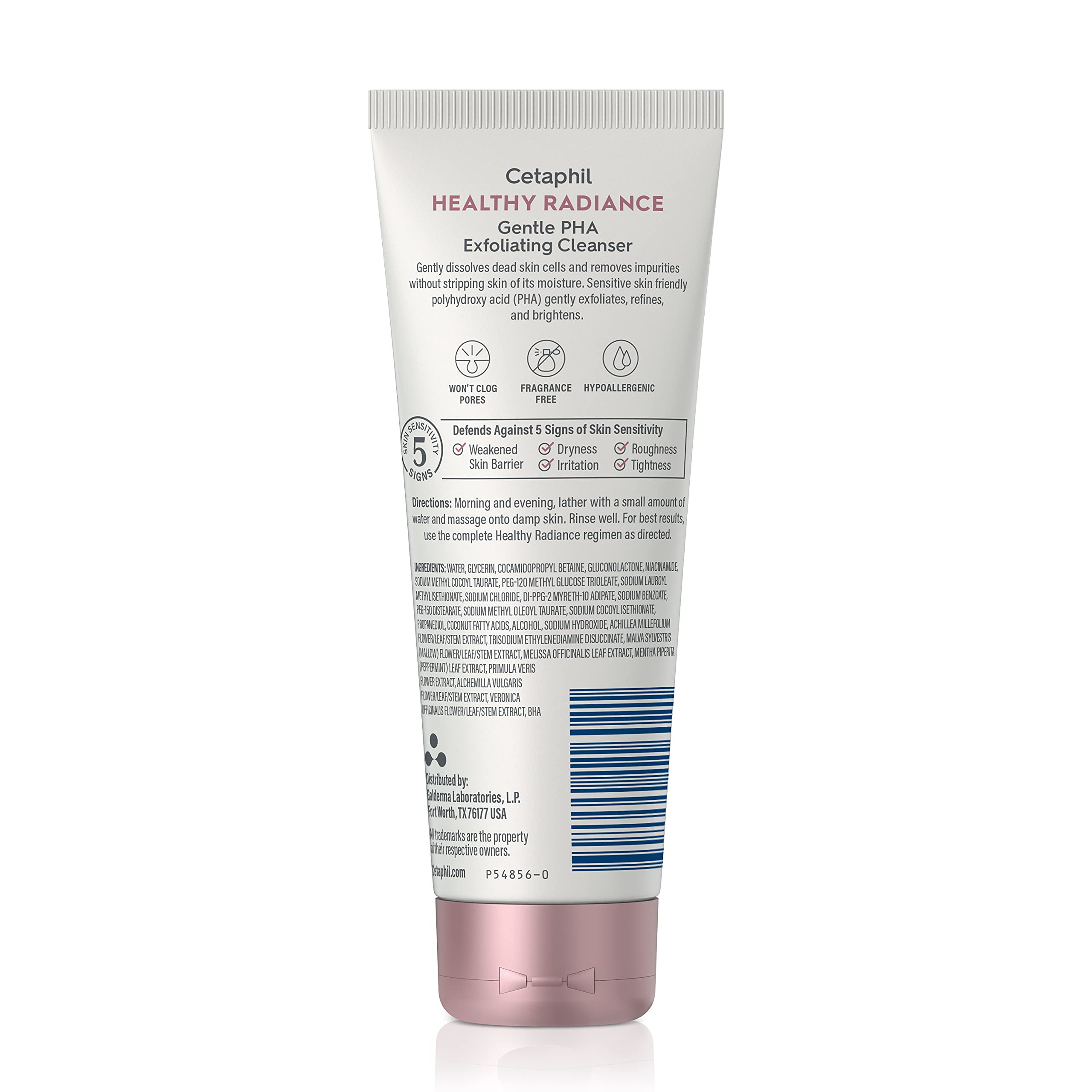 Cetaphil Face Wash, Healthy Radiance Gentle Exfoliating Cleanser, Visibly Reduces Look of Dark Spots and Hyperpigmentation, Designed for Sensitive Skin, Hypoallergenic, Fragrance Free, 4.2oz