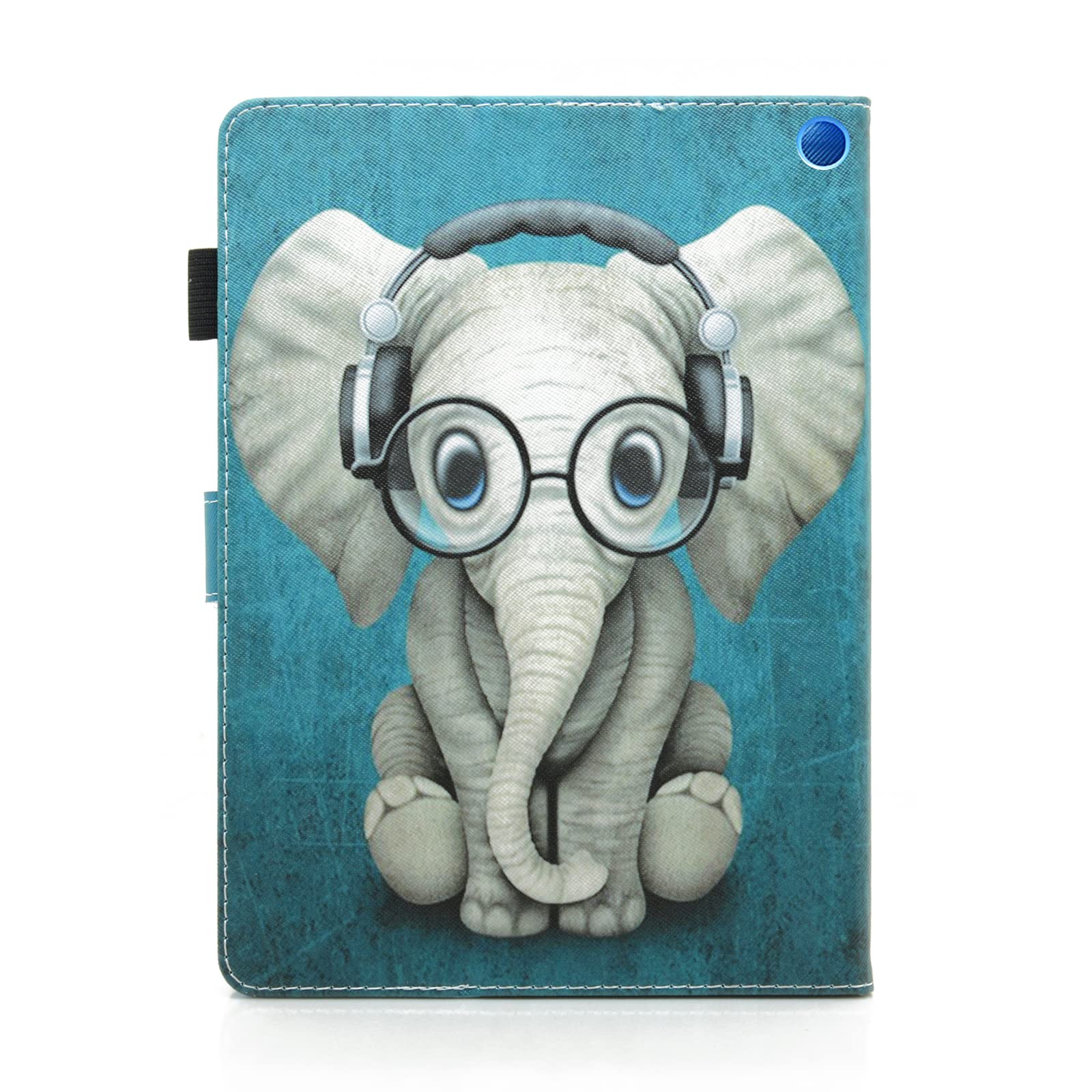 Fire HD 8 & 8 Plus Tablet Case 2020 (10th Generation Only), PU Leather Stand Cover Case with Auto Wake/Sleep, Not Fit All-New Fire HD 8 Tablet 2022 Release 12th Generation, Elephant