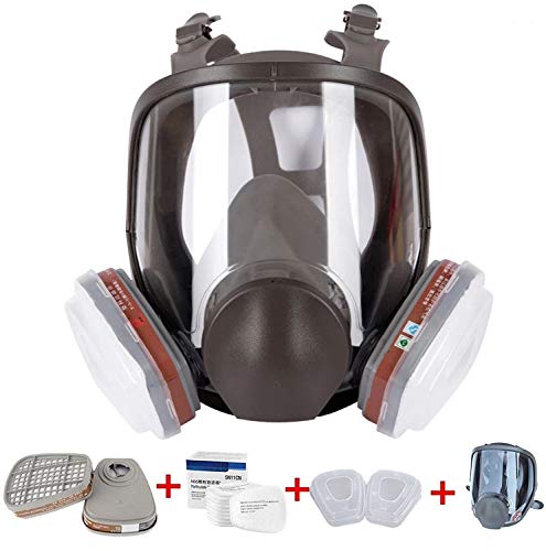 No/Brand 15in1 Full Face Respirator Reusable,Full Face Wide Field of View,Widely Used in Organic Gas,Paint spary, Chemical,Woodworking(for 6800 Respirator)