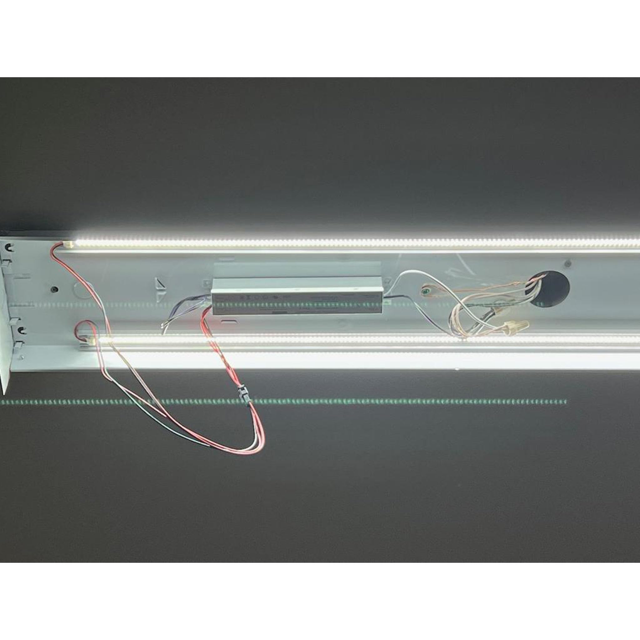 WareLight LED Magnetic Strip Retrofit Kit for Linear Ceiling Fixtures - 25 Watt, 4000K Lighting, 2 Foot, 2 Strips