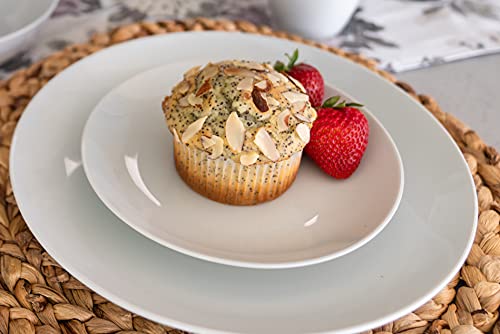 10 Strawberry Street Simply Coupe Dinnerware Set, White, Service for 4 ( 12 Piece)