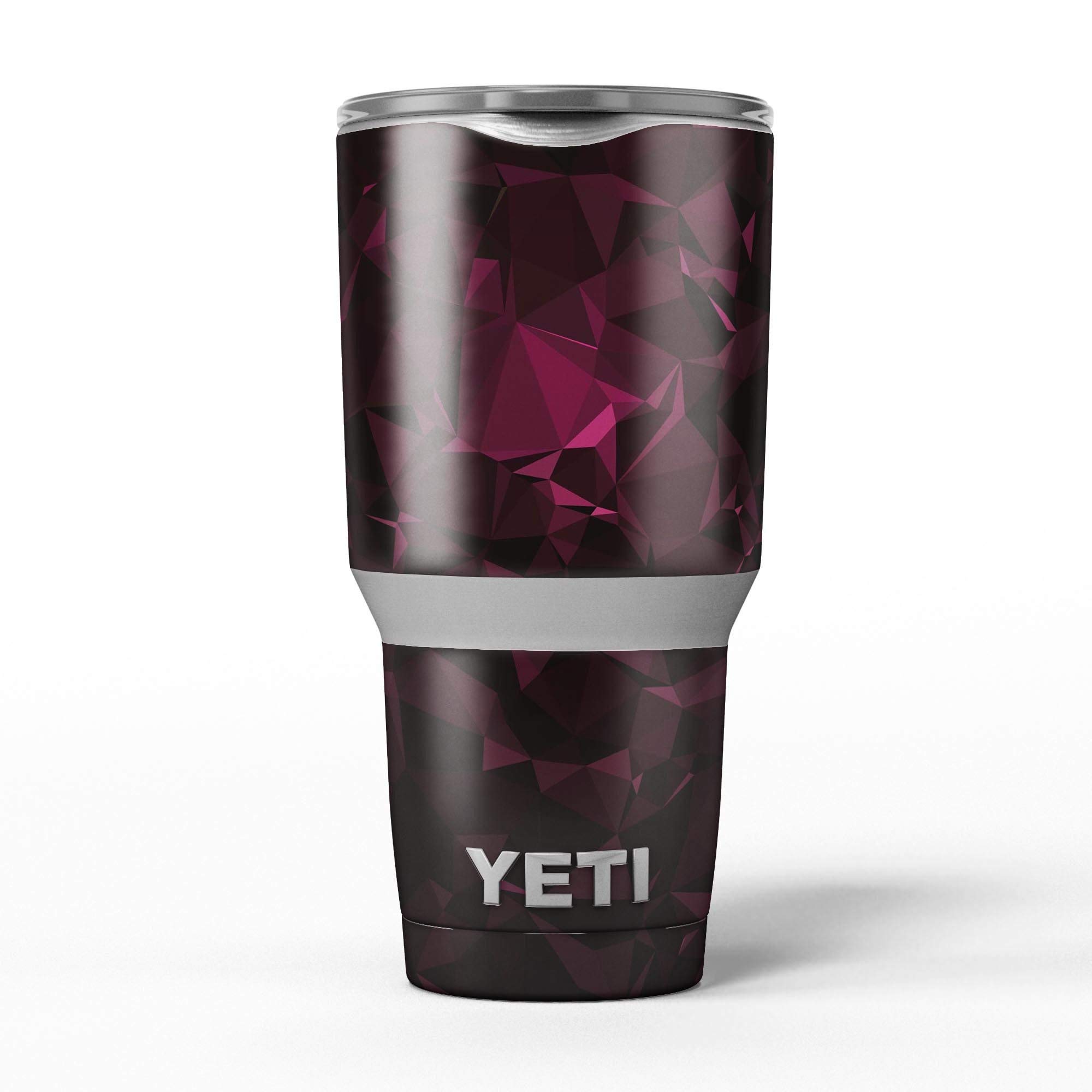 Design Skinz Pink Geometric V11 - Skin Decal Vinyl Wrap Kit Compatible with The Yeti Rambler Cooler Tumbler Cups