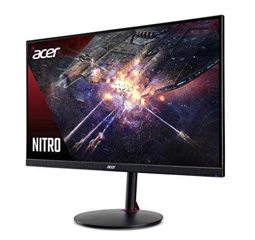 Acer Nitro XV242Y Pbmiiprx 23.8" Full HD(1920 x 1080)IPS Zero-Frame FreeSync Premium & G-SYNC Compatible Gaming Monitor, Up to 165Hz Refresh Rate, Up to 0.5ms(1 x Display Port, 2 x HDMI 2.0 Ports)