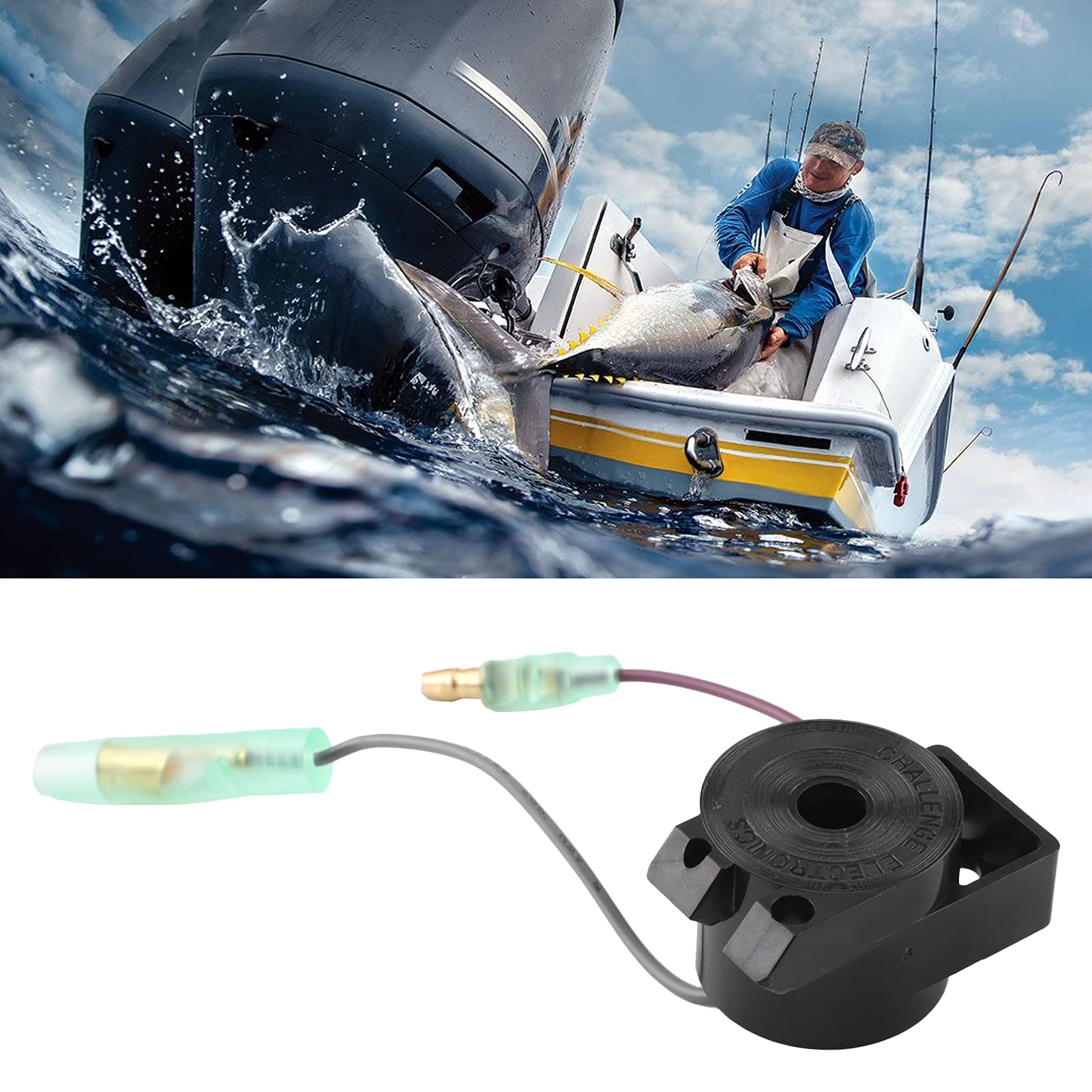 Audio Warn Alarm, Outboard Buzzer OE: Remote Control Box Outboard Engine Universal Single and Double Key Panel