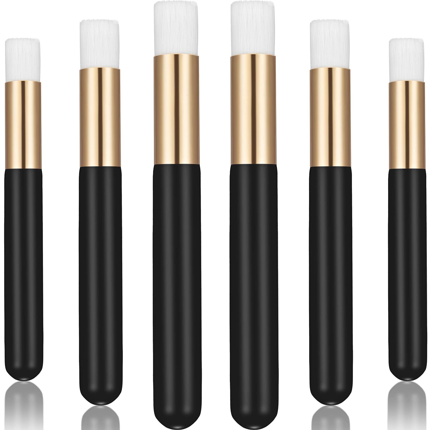 20 Pieces Lash Shampoo Brushes Peel Off The Blackhead Brush Remover Tool Nose Pore Deep Cleaning Brush Facial Cleansing Brushes Eyelash Extensions Blackhead Brush for Women Cosmetic Tools, Black