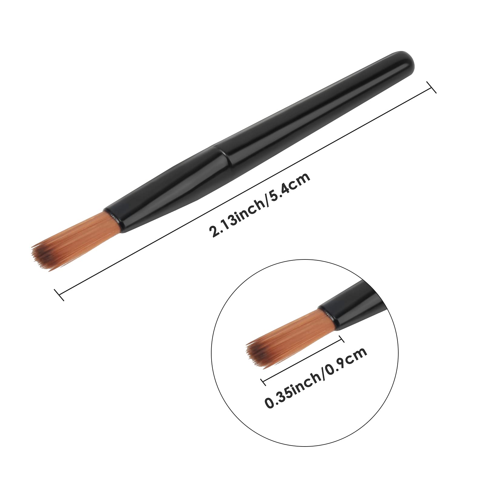 50Pcs/Set Lip Brushes, Disposable Lip Brush Lip Gloss Makeup Brush, Lipstick Gloss Wands Applicator Cosmetic Tool Kits(Black)