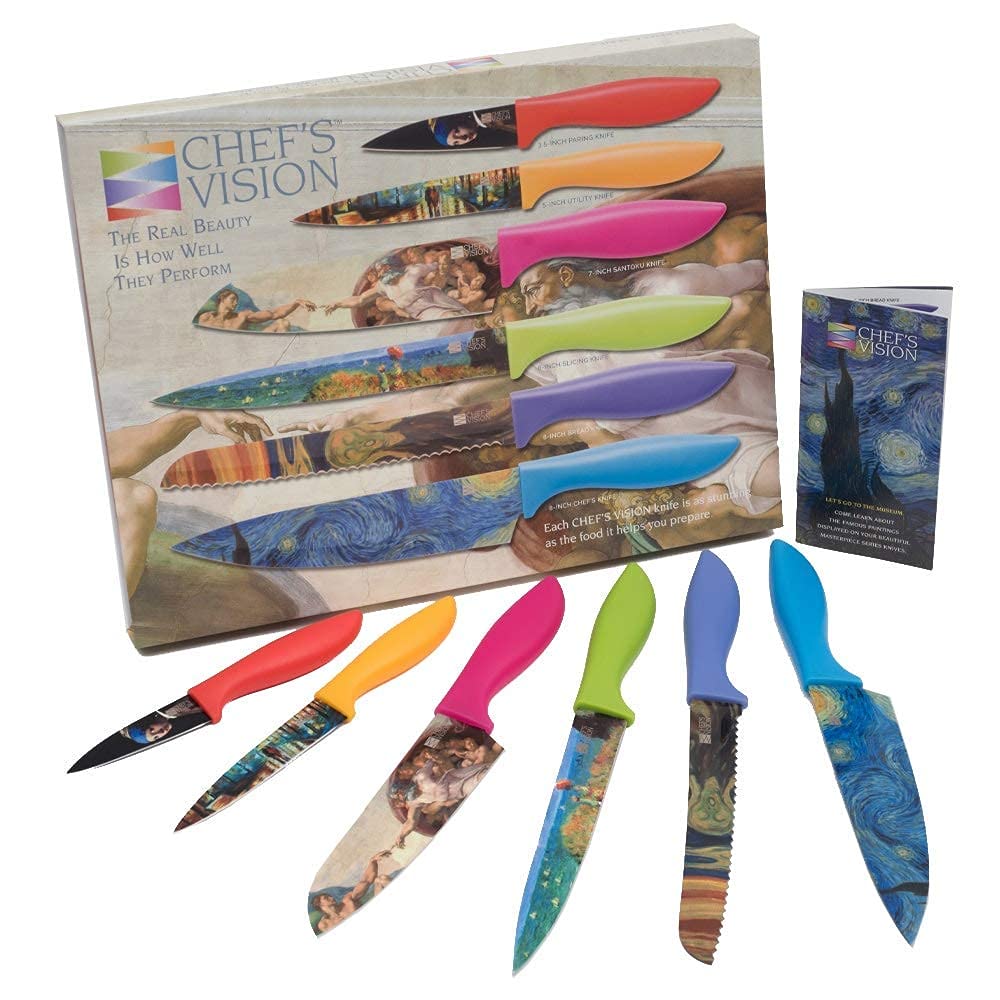 CHEF'S VISION Cosmos Knife Set Bundle With Masterpiece Knife Set