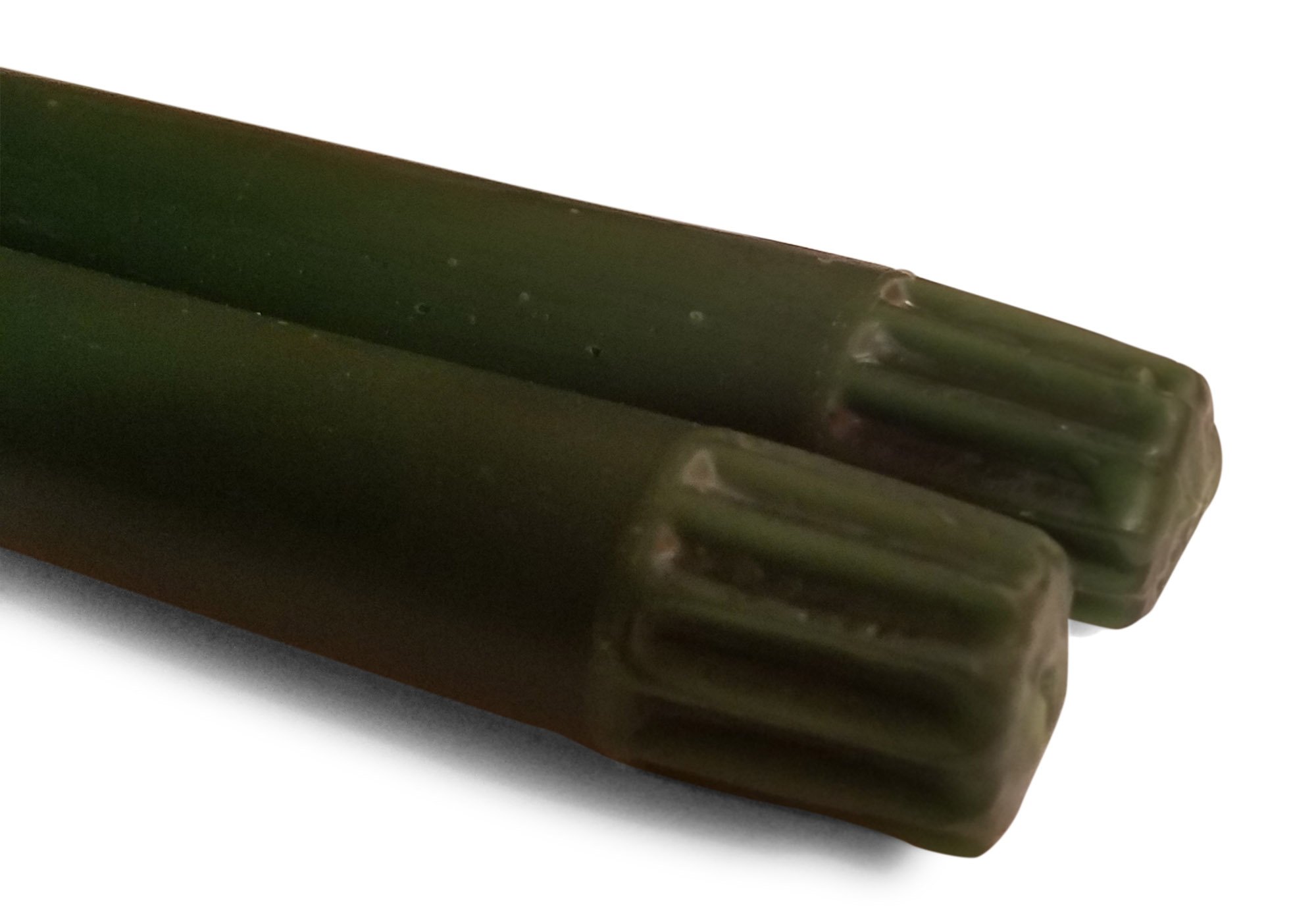 100% Pure Beeswax 10 inch Bayberry Scented Taper Candle Pair, Hand Poured by Hubbardston Candle Company