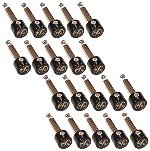 20 Pieces Solder-Free Solderless 1/4" Connectors for Kurrent Electric Guitar Effects Patch Cables