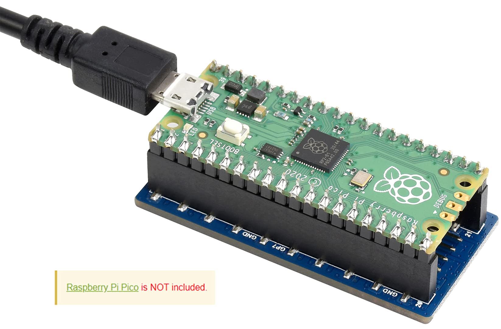 RGB Full-Color LED Matrix Module for Raspberry Pi Pico, 16×10 Grid,with Embedded Controller IC and LED Chip,Programmed and Controlled by Pico,High Standard and Colorful Dot Matrix Visual Effects
