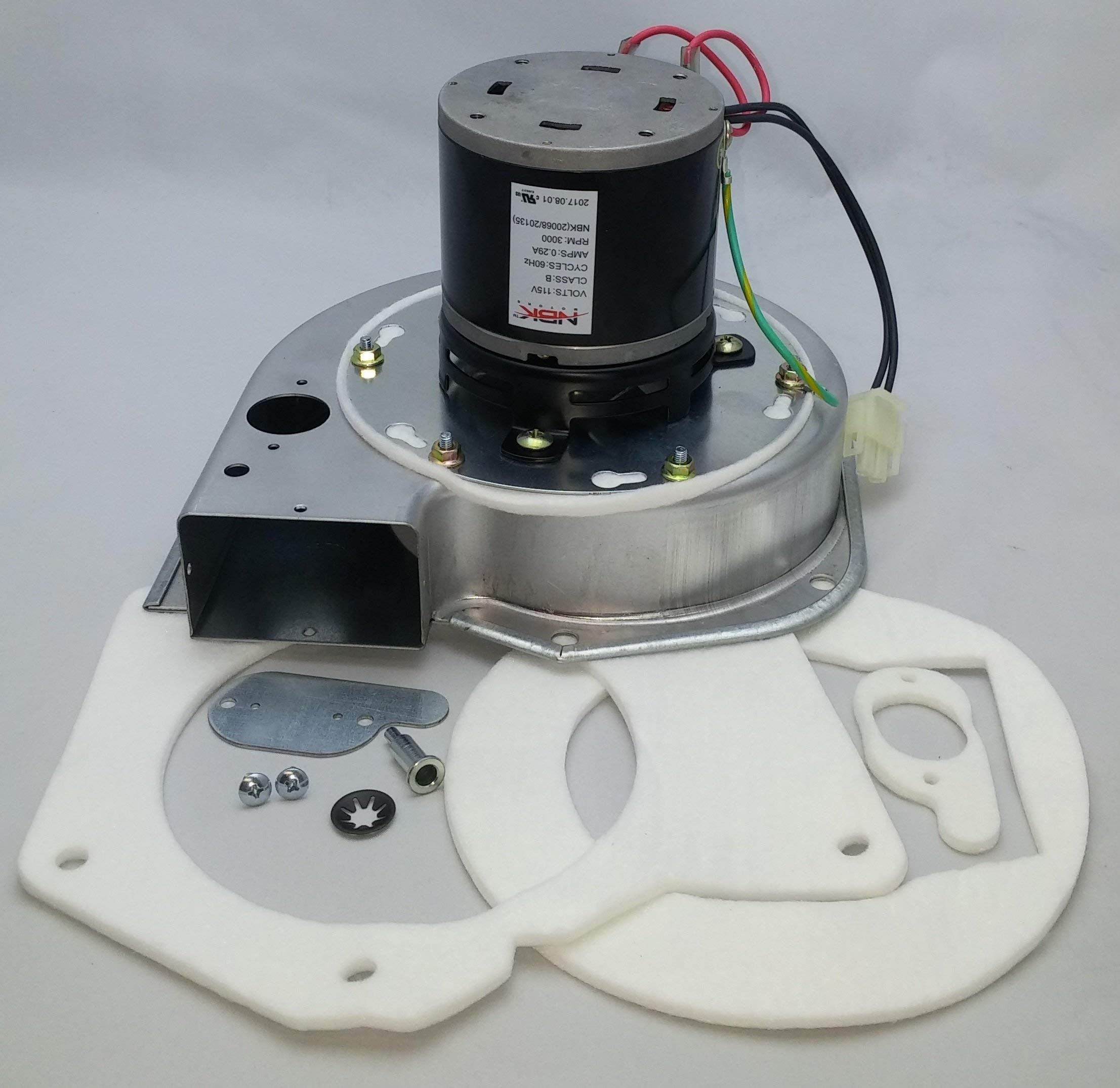 Blower Motor, Exhaust 115V, 60HZ, 3000 RPM, 0.29A Replaces Whitfield 12156009