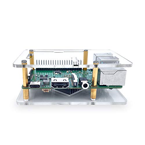 Acrylic Case for Rock Pi 4A/4B Single Board Computer/SBC
