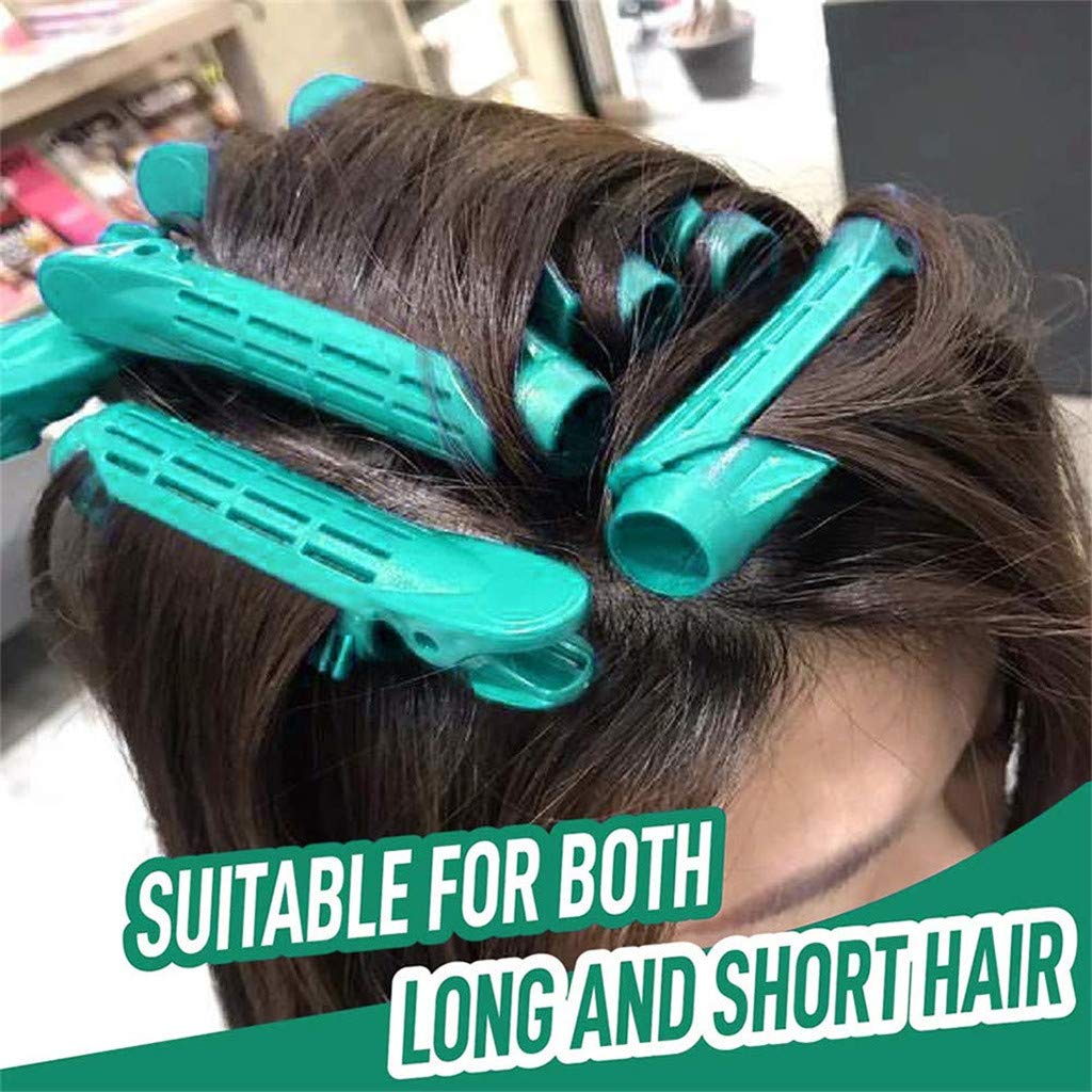5pcs Volumizing Hair Root Clip - Natural Fluffy Hair Root Clip,Self Grip Root Volume Hair Curler Clip Naturally Diy Curler Fluffy Clamps Rollers Hair Styling Tool (5pc, Pink)