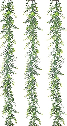 1Packs 5.91ft Artificial Garlands Greenery Garlands Vines Faux Hanging Plants for Wedding Table Arch Wall Party Home Decor 10 Wire Wreath