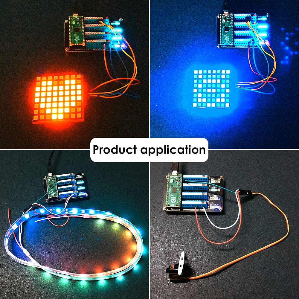 GeeekPi Screw Terminal Expansion Board for Raspberry Pi Pico/Pico W, Screw Terminal Block Breakout Module Board with LED