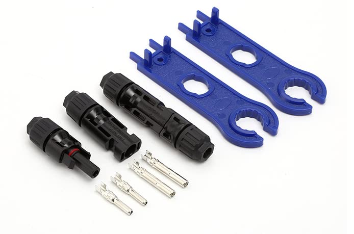 100PCS Solar Panel Connector IP67 Waterproof Connector Male/Female 50Pairs with 2 Spanners