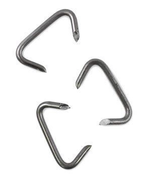 100 QTY:C.S. Osborne & Co. No.1442-5 'D' Style Hog Rings - 3/4" (Loose) MPN#14592