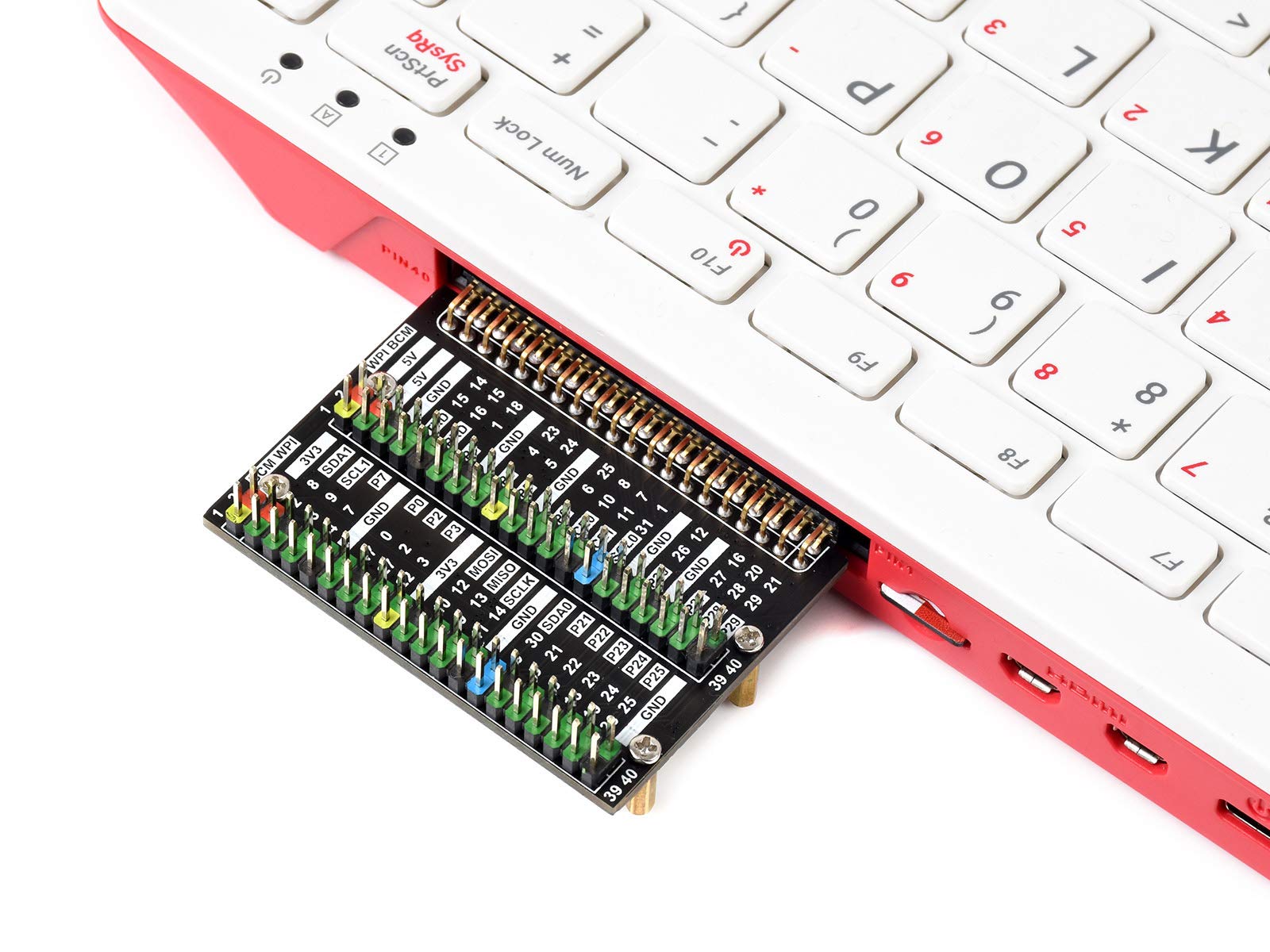 2X 40 PIN GPIO Header Adapter Color-Coded Header Expansion Board for Raspberry Pi 400,Easy Expansion
