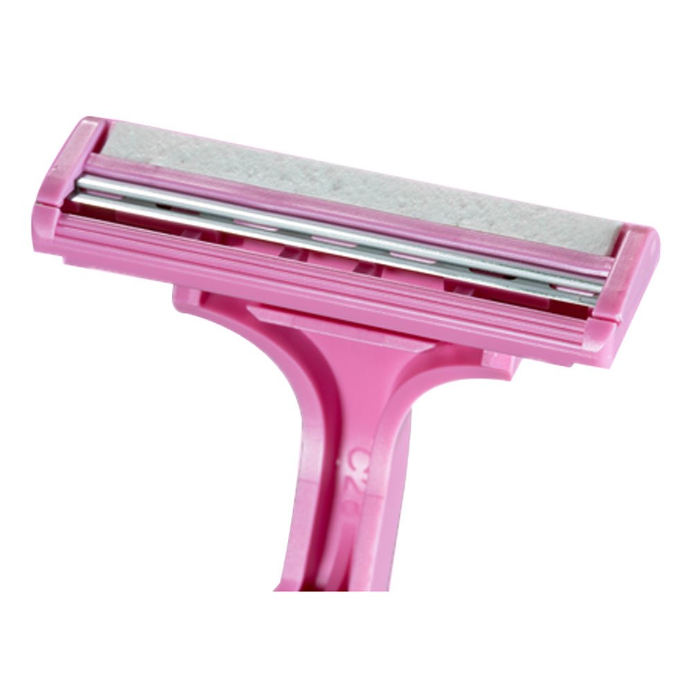 50x Personna Womens Disposable Razors Pink Twin Blade W/Lubricating Strip