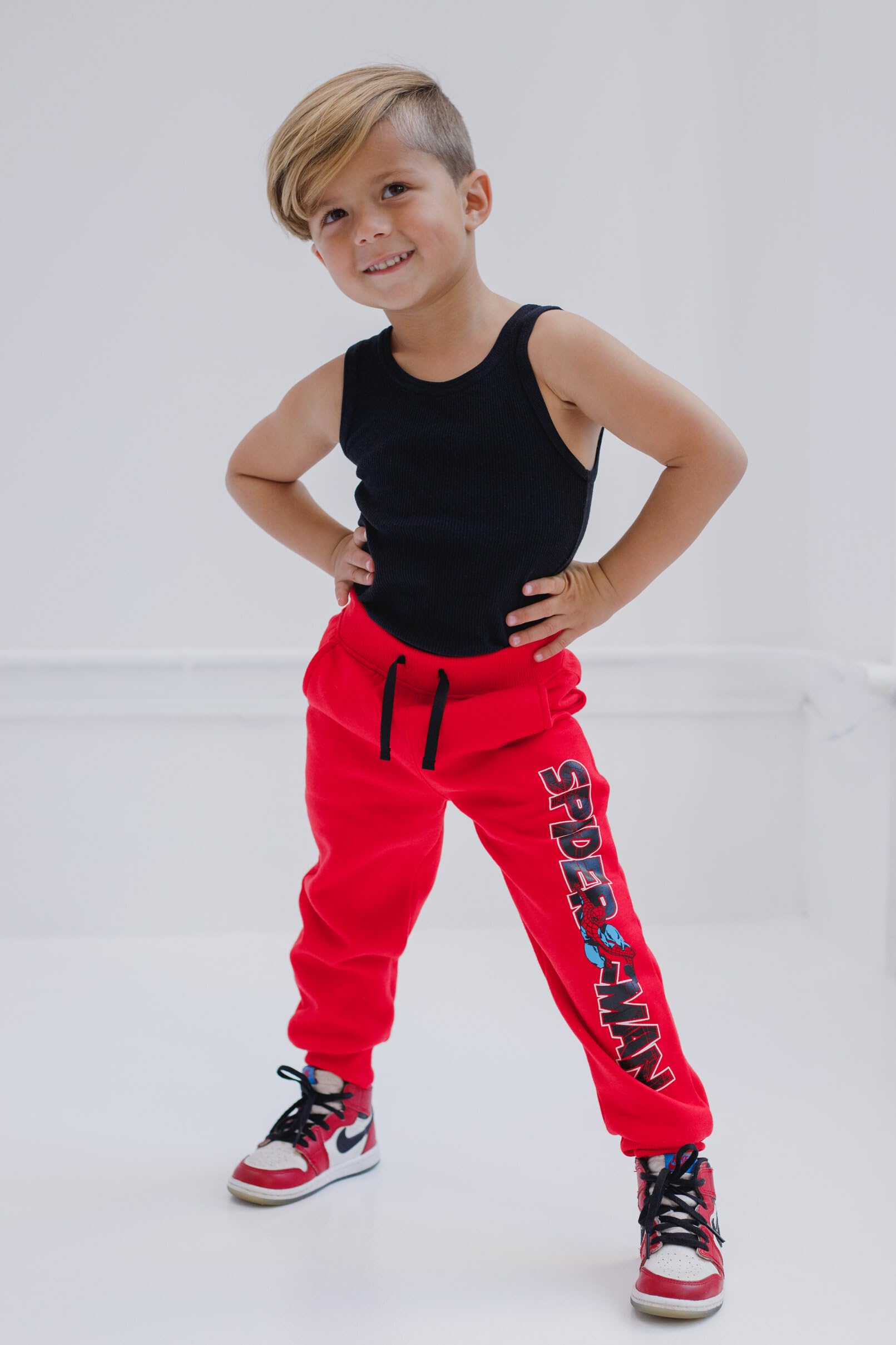 Marvel Avengers Spider-Man Hulk & Venom Little Boys Fleece 3 Pack Pants Spider-Man/Hulk/Venom 7-8