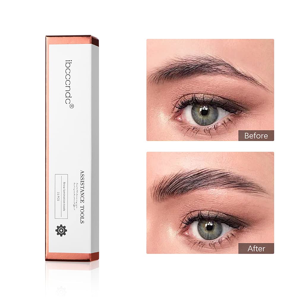 ibcccndc Lash Lift & Eyebrow Lamination Kit - Keratin DIY Instant Fuller Eyelash & Brow Lifting Kit - Ideal for Salon & Home, Long Lasting Formula Lasts 8 Weeks