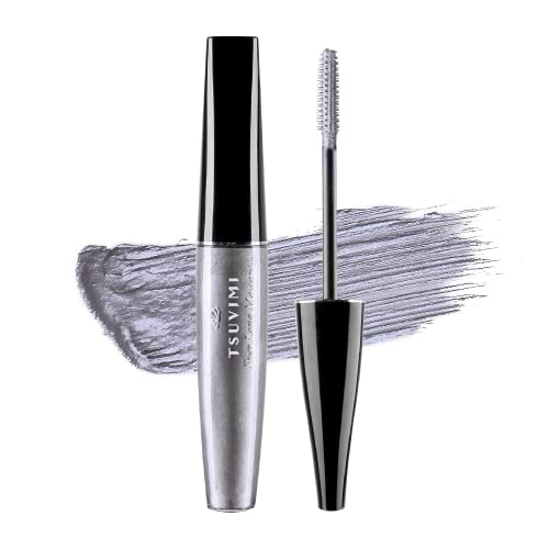 TSUVIMI Ever Long Mascara, Color Mascara, Long Lasting Mascara (Silver Gray)