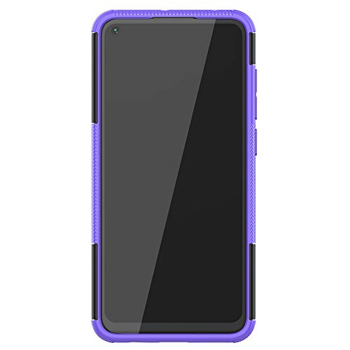 COTDINFORCA Compatible with Xiaomi Redmi Note 9 Case,Redmi Note 9 Case Heavy Duty with Kickstand Dual Layer Drop Protection Shockproof Hard Phone Case for Xiaomi Redmi Note 9. Hyun Purple