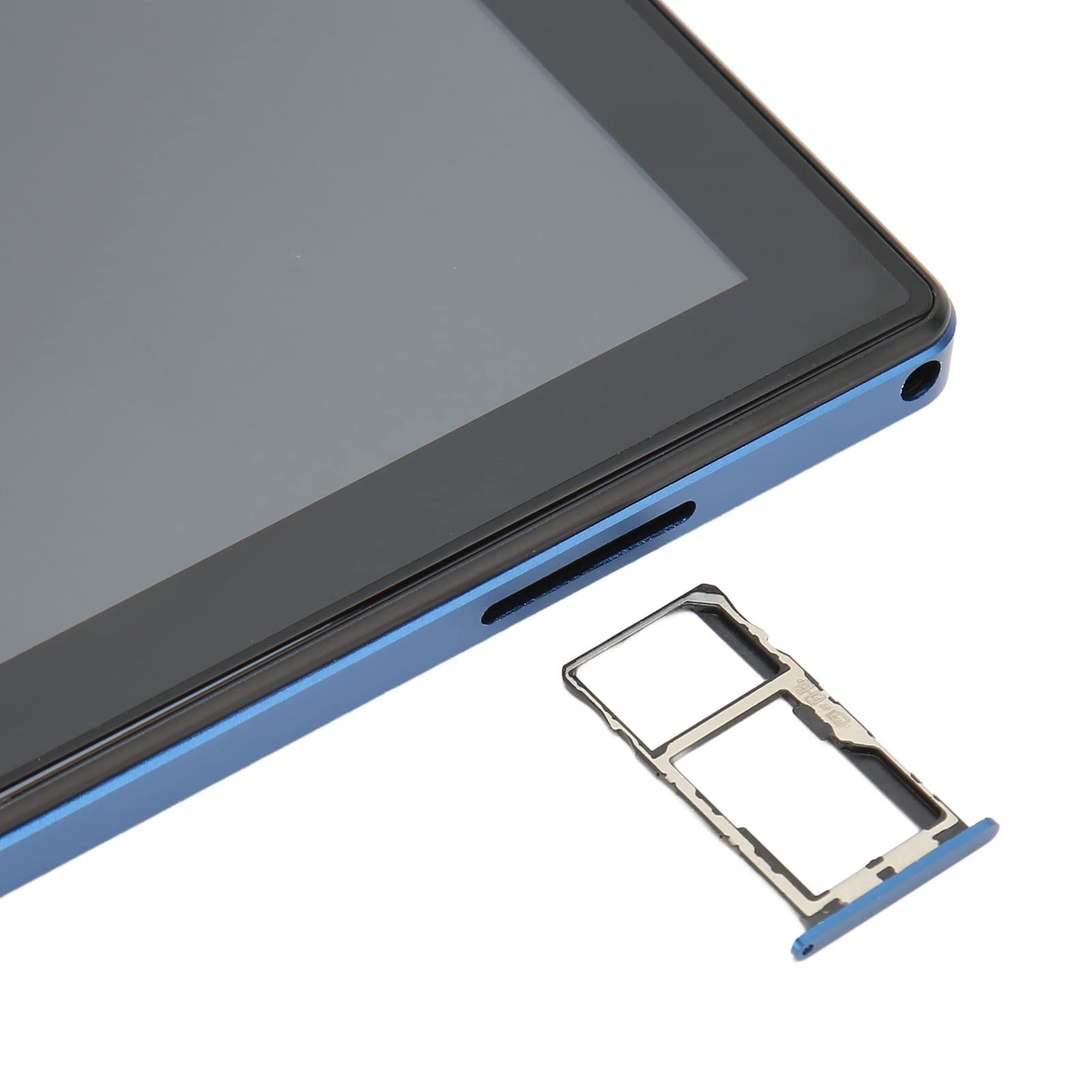 10 Inch Tablet, Dual Camera Office Tablet, IPS Screen, Blue, 2 Card Slots for Business (US Plug)