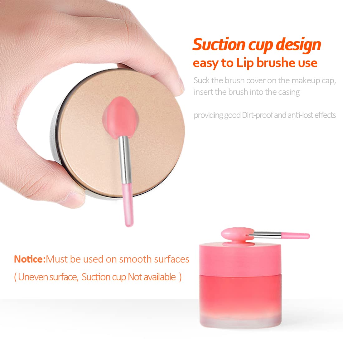 Silicone Lip Brushes 10pcs Makeup Lipstick Brush Wands Applicator Cosmetic Wands Fit Lip Mask Oil
