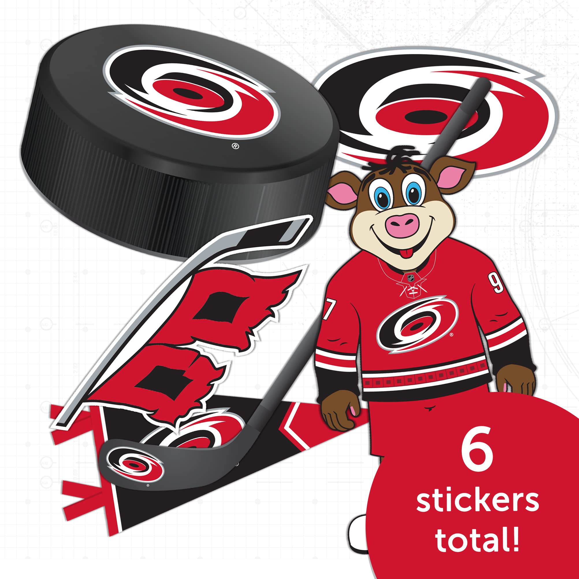 Desert Cactus Carolina Hurricanes Team NHL National Hockey League Sticker Vinyl Decal Laptop Water Bottle Car Scrapbook (Type 2)