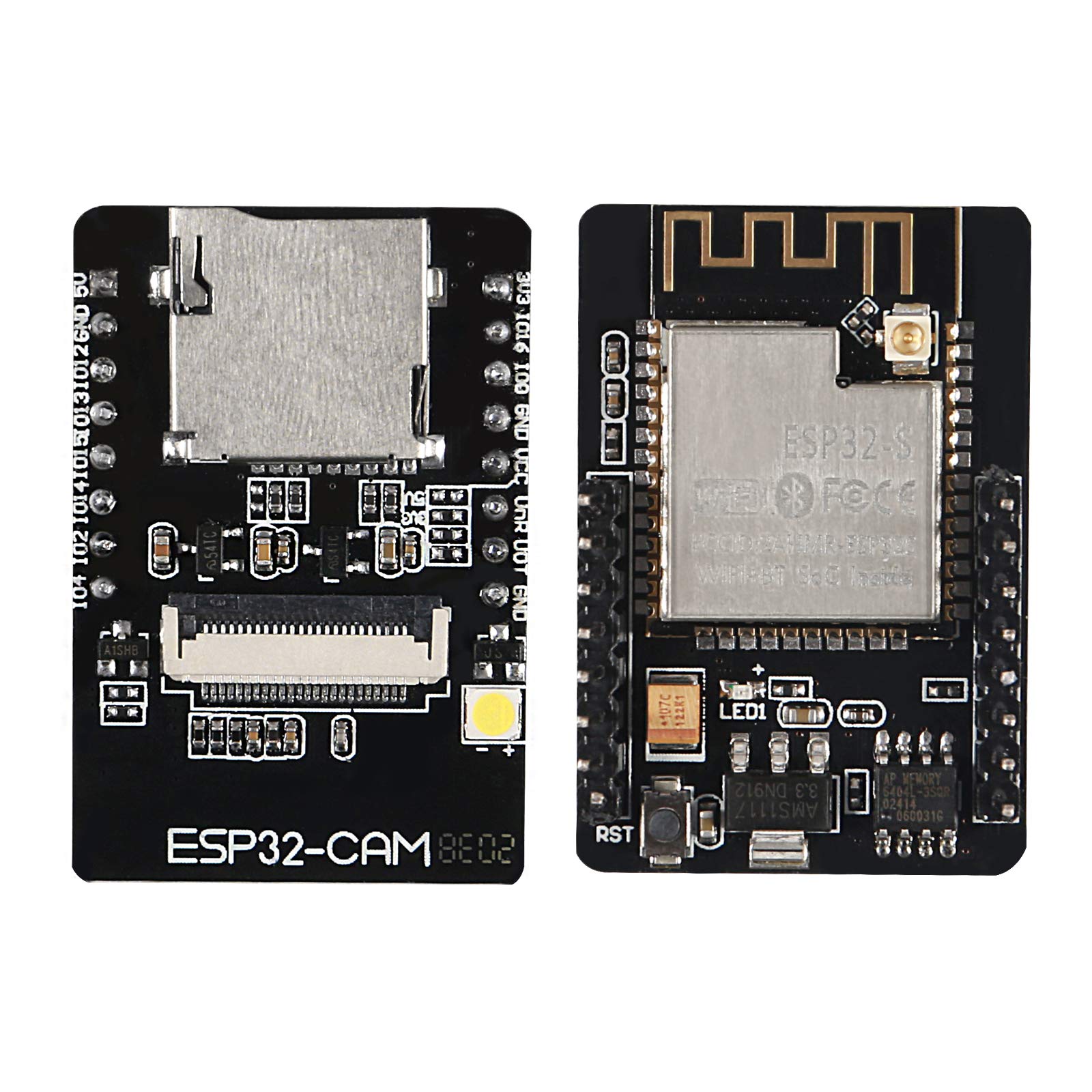 2PCS ESP32-CAM Wireless WiFi Bluetooth Camera Module ESP32 Development Board with Camera Module OV2640 2MP for Arduino IoT Projects