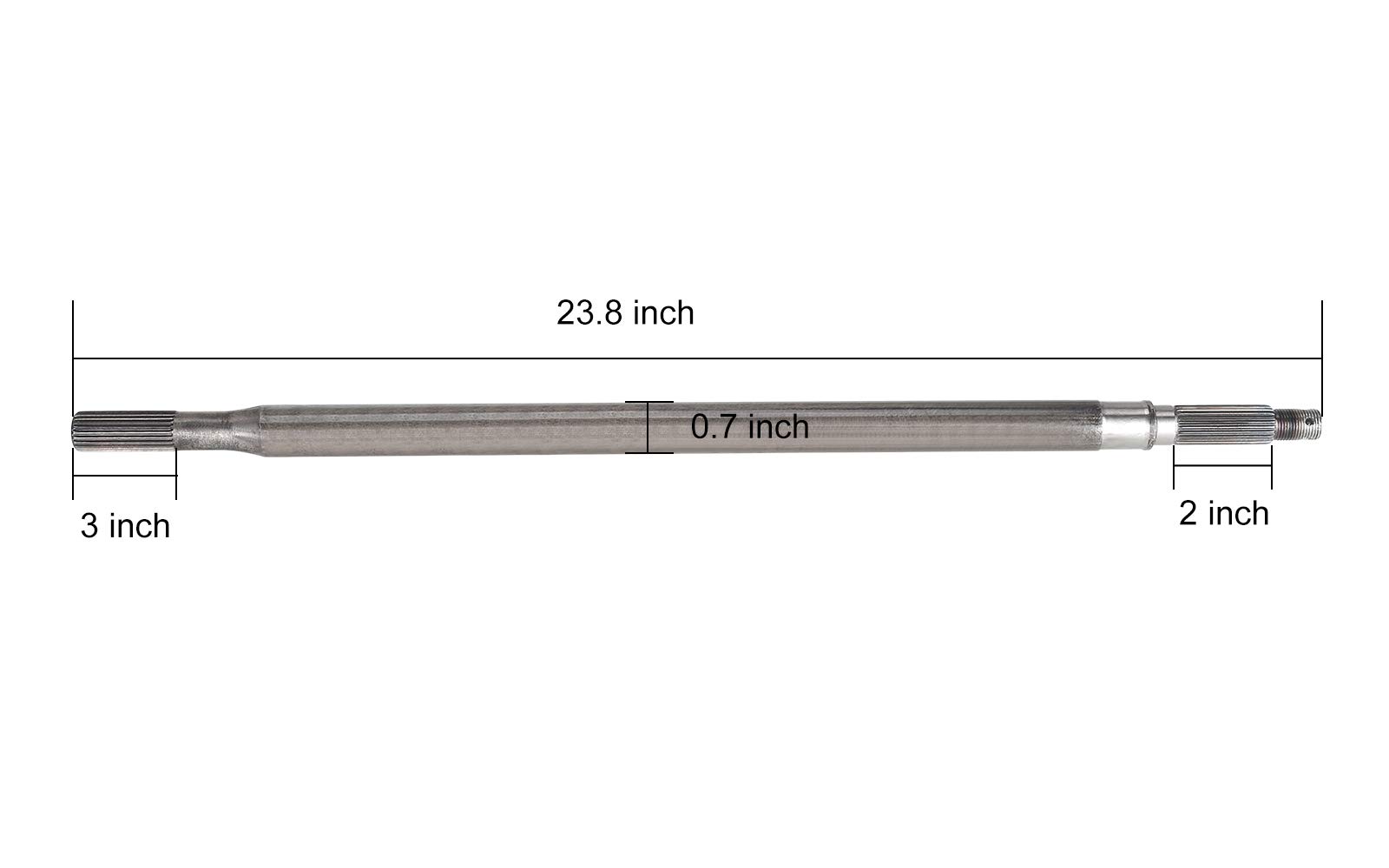 10L0L Driver Side Rear Splined Axle Shaft for EZGO TXT 1994-2013 Electric Golf Cart, OEM# 20377G11 20377-G11