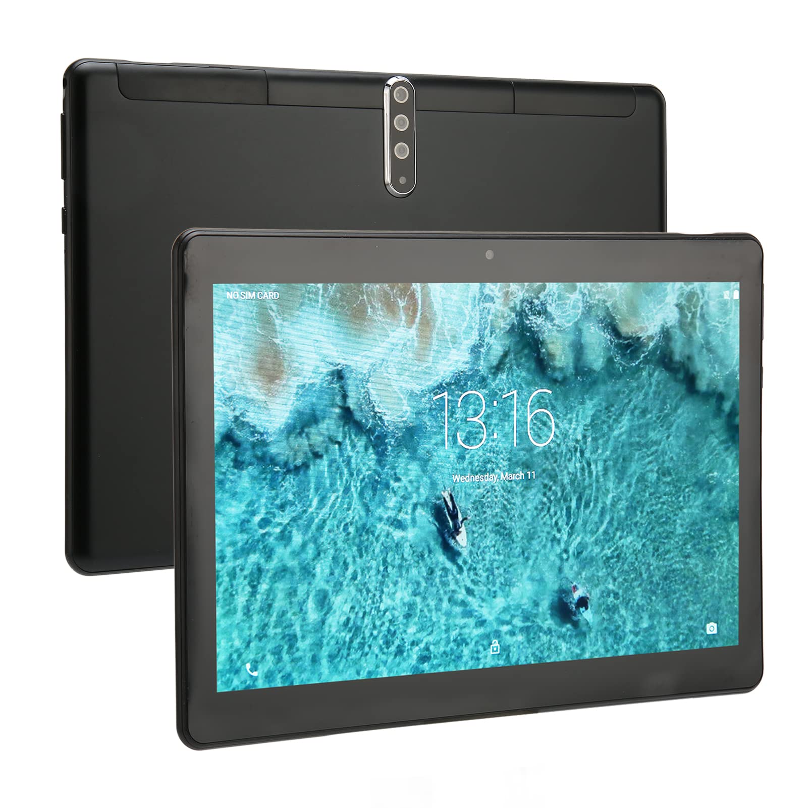 10.1 inch Android 12 Tablet, Dual SIM Dual Standby Talkable Tablet, 4GB RAM and 64GB ROM 2560x1600 Resolution, 5800mAh Battery Capacity, Black