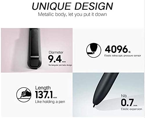 Tab S3 Pen Replacement for Samsung Galaxy Tab S3 T820 T825 T827 Stylus Pen S Pen Pointer Pen for Galaxy Book 10'/12' W620 W625 W627 W720 W725 W727+Tips/Nibs+Eject Pin+Pen case (Black)