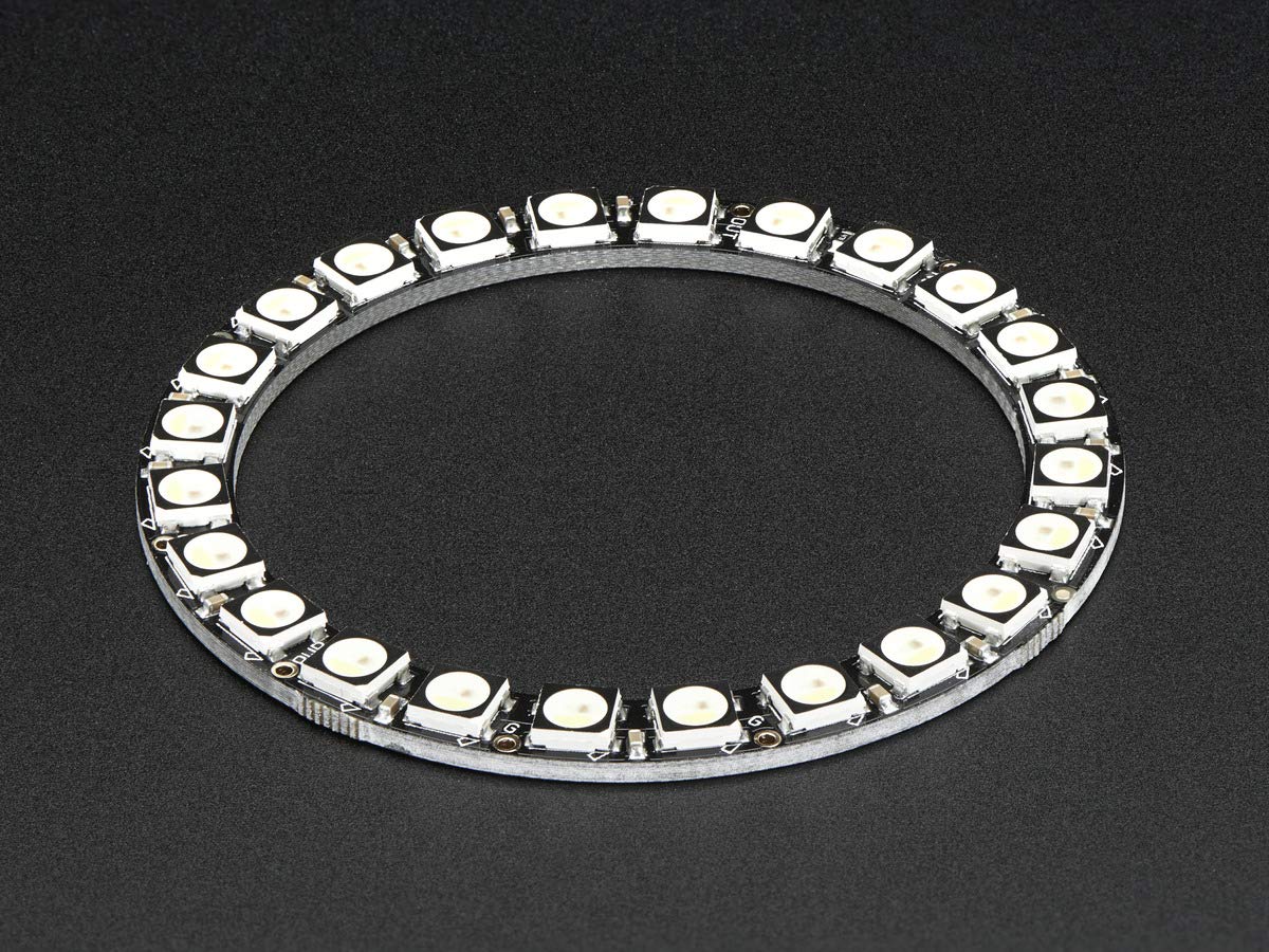 Adafruit Industries NeoPixel Ring - 24 x 5050 RGBW LEDs w/Integrated Drivers - Natural White - ~4500K
