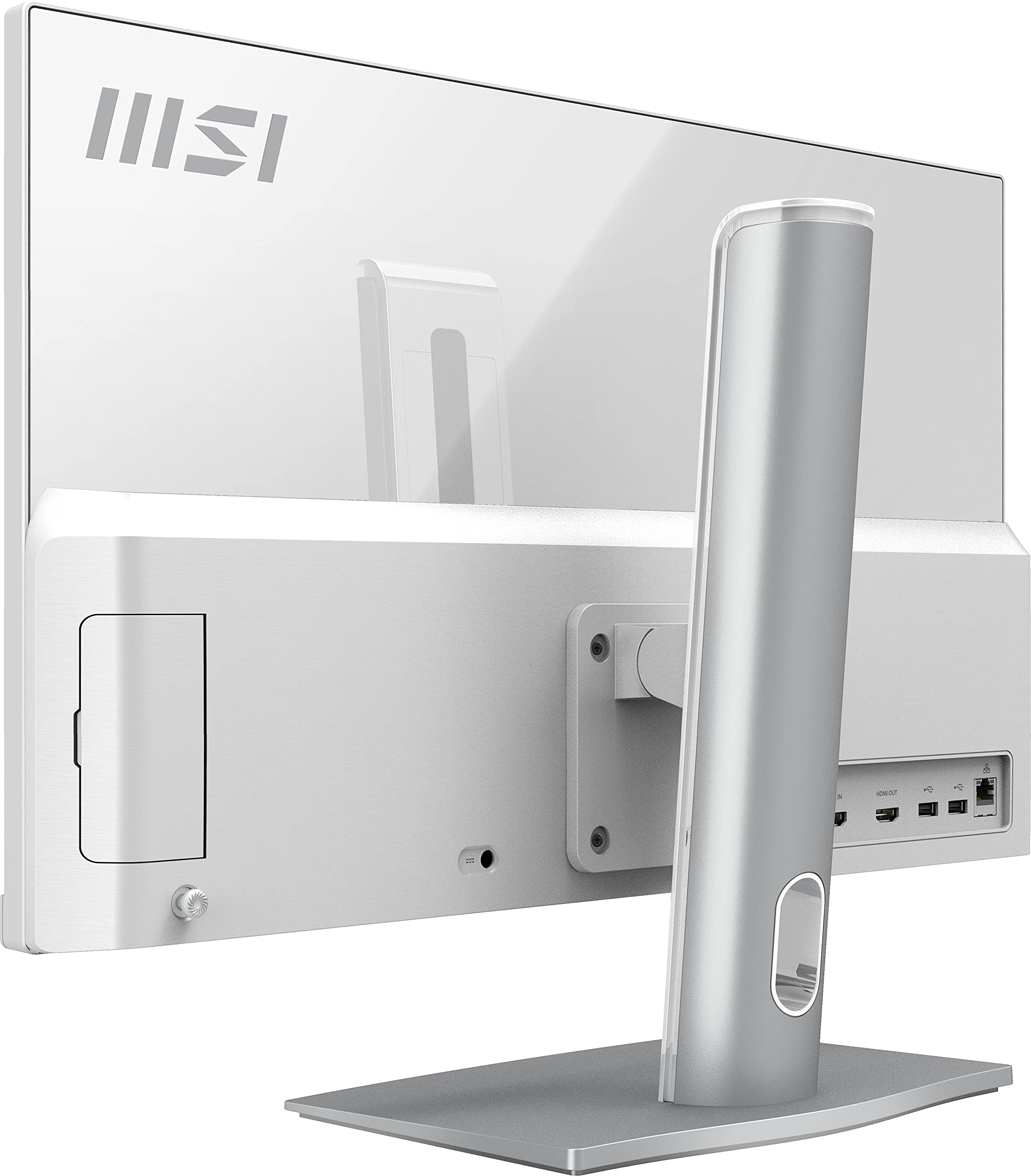 MSI Modern AM242TP AIO Desktop, 23.8" FHD Touchscreen, Intel Core i5-1135G7, 8GB Memory, 256GB SSD, WiFi 6, BT 5.1, FHD Webcam, White, Windows 10 Home (11M-484US)