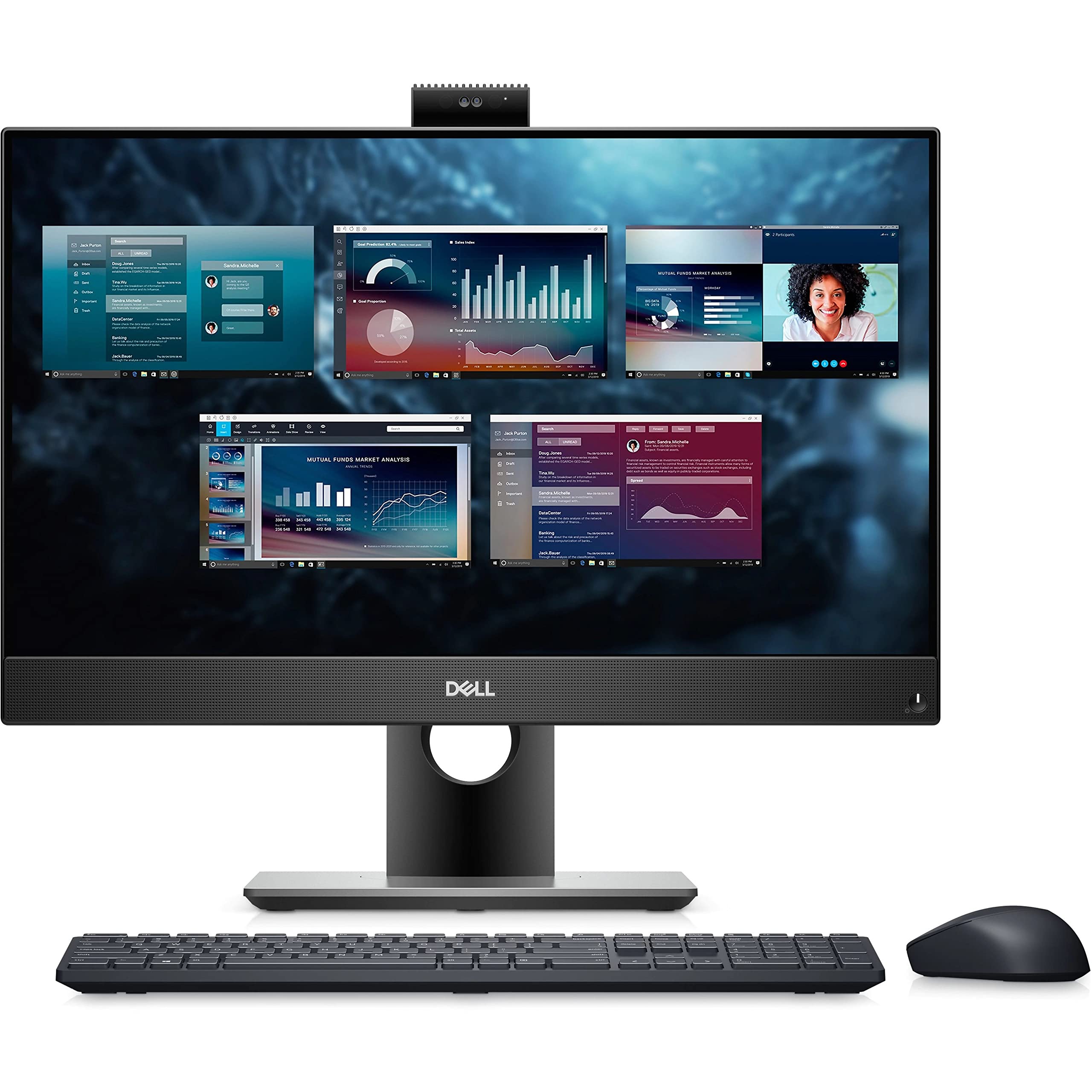 Dell OptiPlex 5000 5490 All-in-One Computer - Intel Core i5 10th Gen i5-10500T Hexa-core (6 Core) 2.30 GHz - 8 GB RAM DDR4 SDRAM - 500 GB HDD - 23.8" Full HD 1920 x 1080 - Desktop - Black