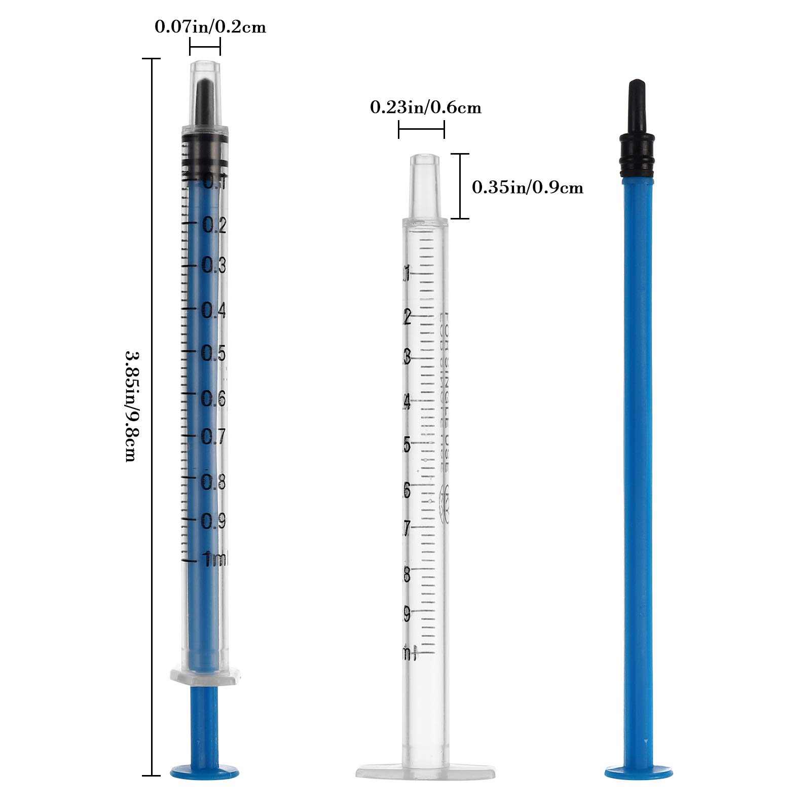 30 Packs 1ml Syringe Sterile, Oral Dispenser Syringe, Individually Sealed. (no needle)