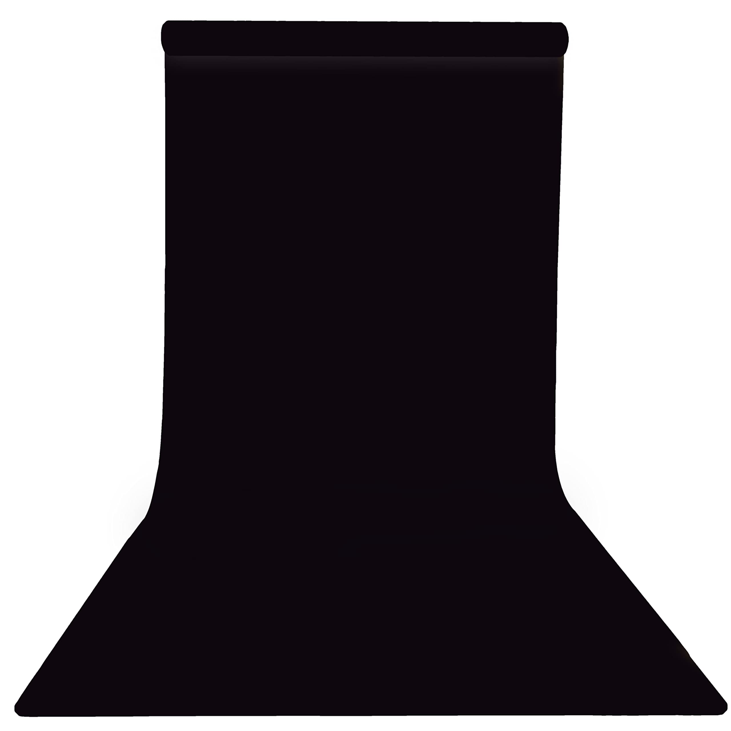 Yizhily Seamless Photogrphy Background Paper, Paper Backdrop Roll for Photoshoot, 53" x16', Jet