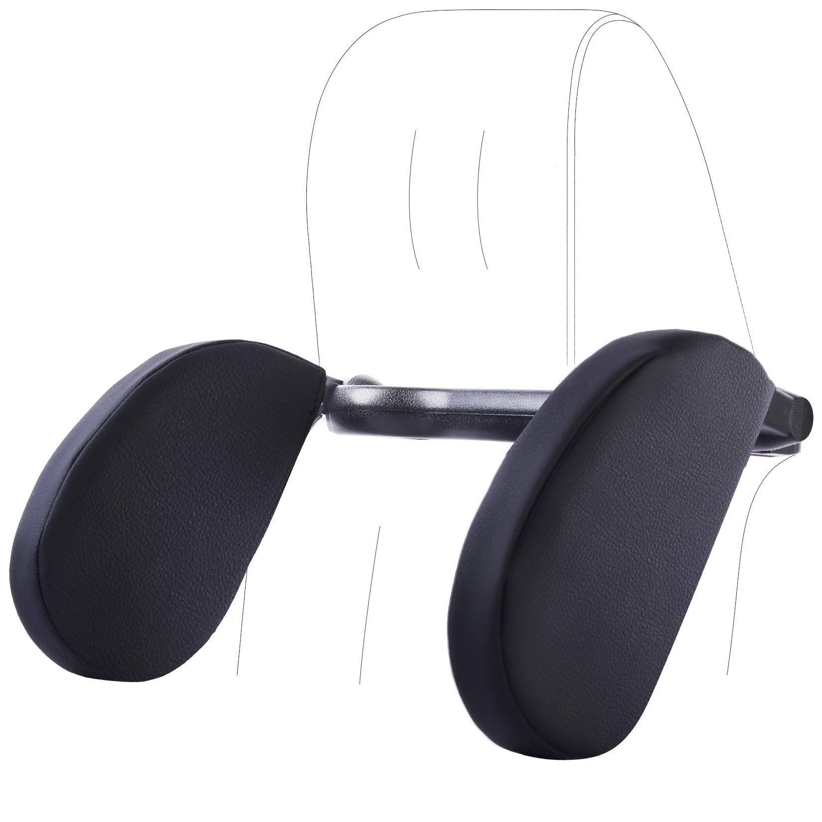 Car Headrest Pillow Road Pal Headrest Car Booster Seat Pillow, U Shape Car Travel Pillow Car Head Neck Support for Kids and Adults