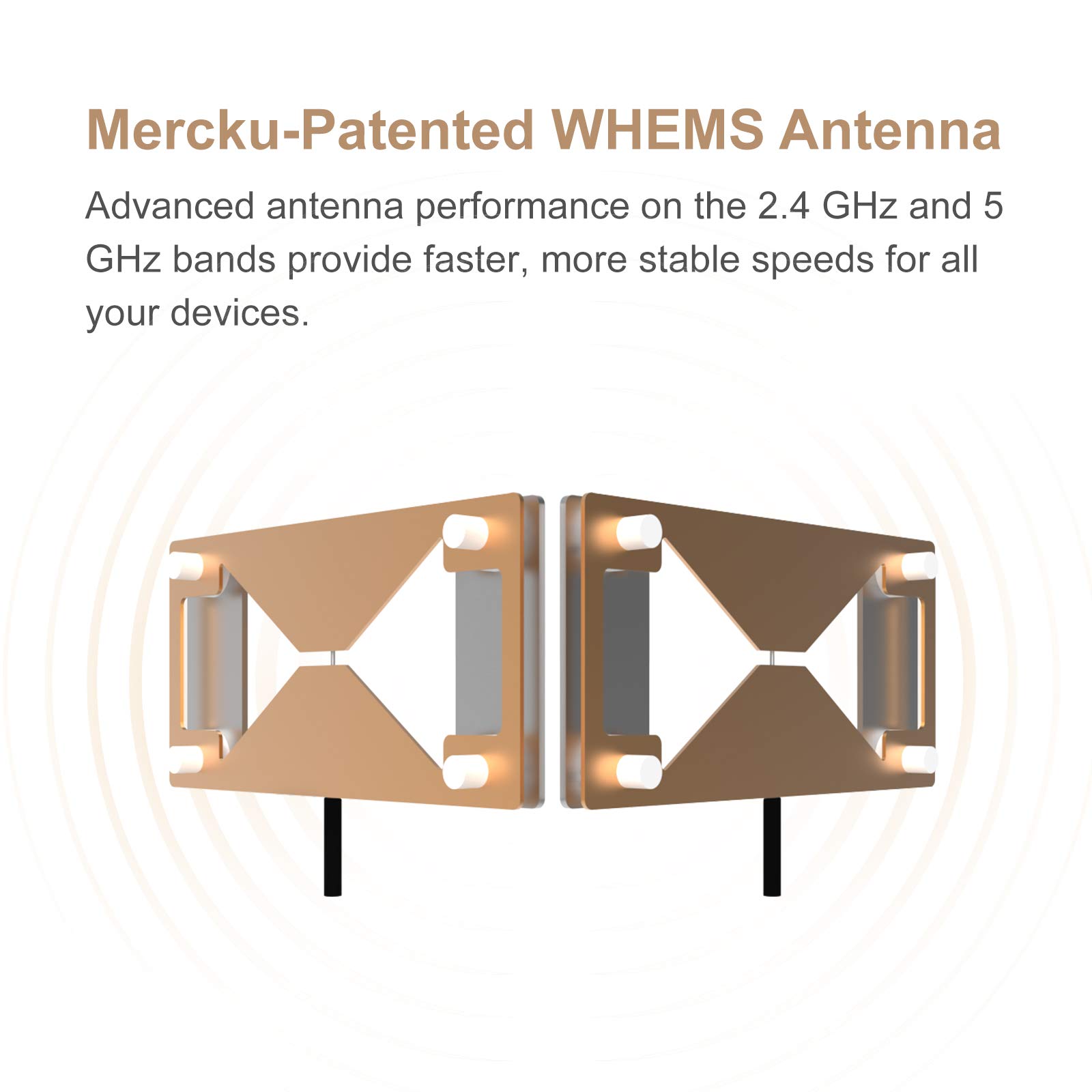 Mercku M6 Wi-Fi 6 Router for Wireless Internet Mesh Wi-Fi System 1 Pack up to 3,000 Sq.Ft. Can Add More Units to Form a Mesh Wi-Fi System, Dual-Band Gigabit Router, App Control, AX1800, Cosmo Black