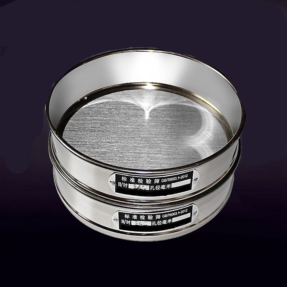 200 Mesh 0.074mm Aperture Lab Standard Test Sieve Stainless Steel 20cm
