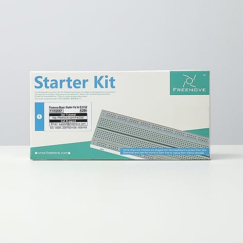FREENOVE Basic Starter Kit for ESP32-WROVER (Included) (Compatible with Arduino IDE), Onboard Camera Wireless, Python C, 412-Page Detailed Tutorial, 141 Items, 61 Projects