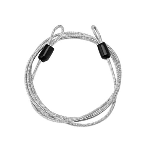 100cm Multifunction High Strength Bicycle Luggage Lock Steel Wire Line Rope,Perfect Bike Accessories Black
